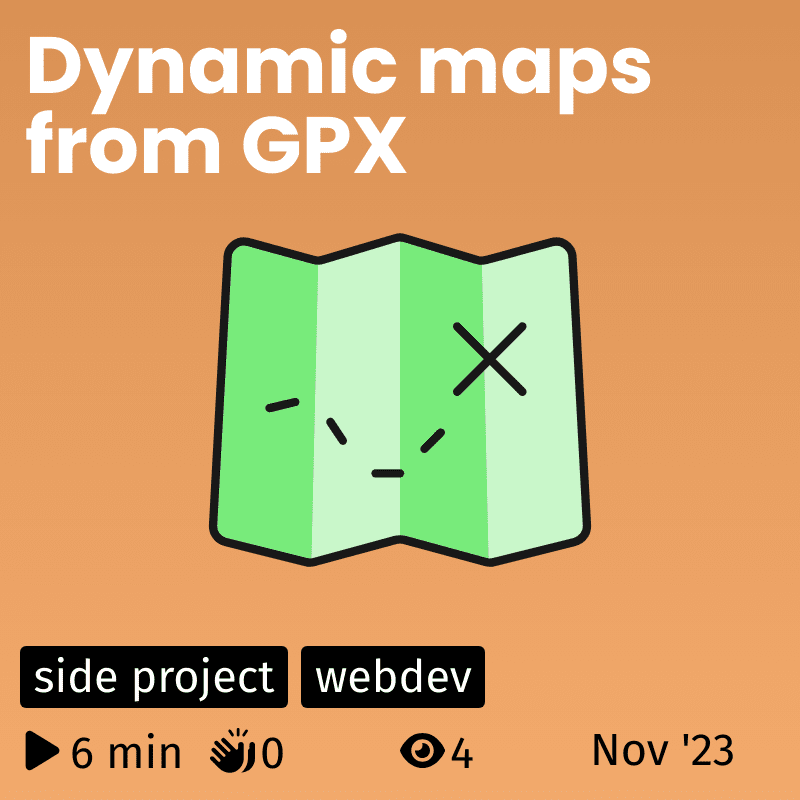 Dynamic maps from GPX | Maarten Poirot
